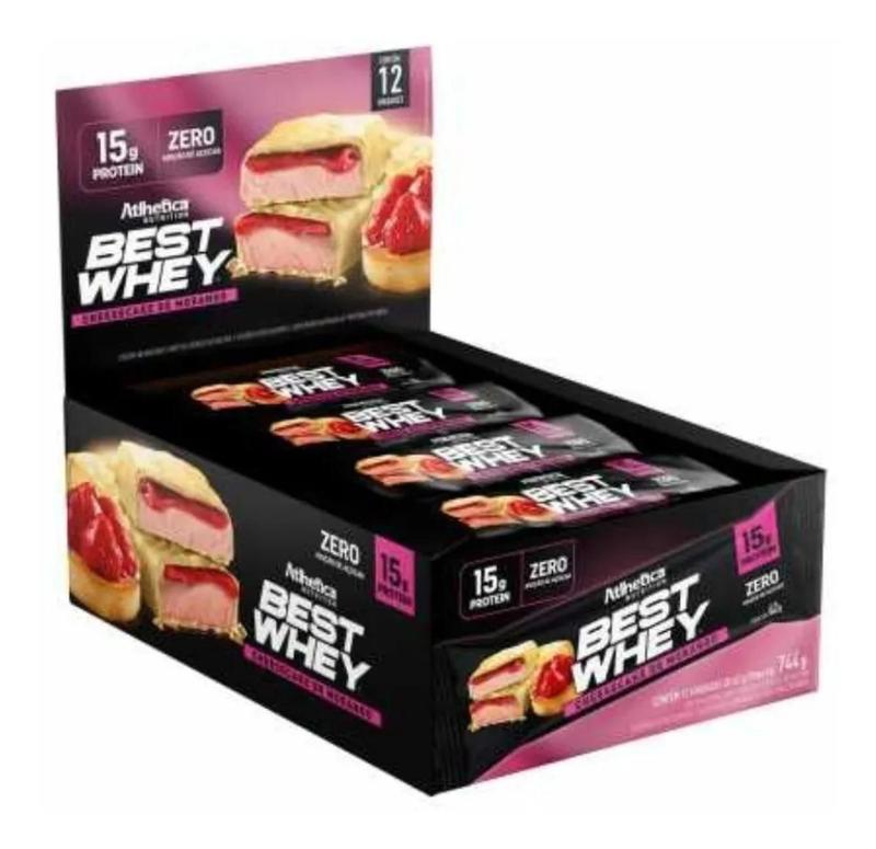 Cx. Best Whey Bar Chocolate Crocante 62g. Protein 15g - Atletica ...