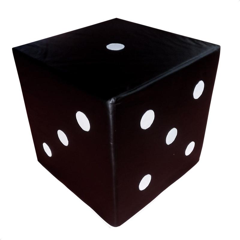 Dado Grandão Puff Pontos Espumado 50CM X 50CM - Brinquedos Mil - Puffs ...