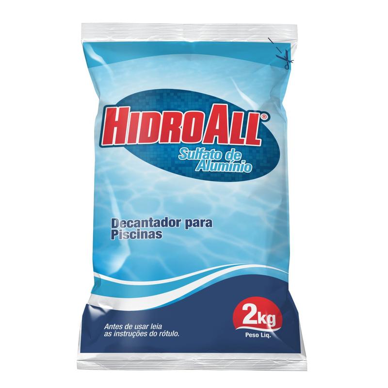 Decantador Clarificante Para Piscina Sulfato de Alumínio 2kg Hidroall ...