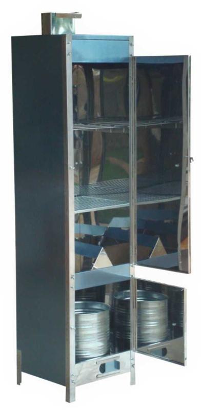Defumador de Alimentos Inox 270 Litros Grande Com Balde Para Serragem ...