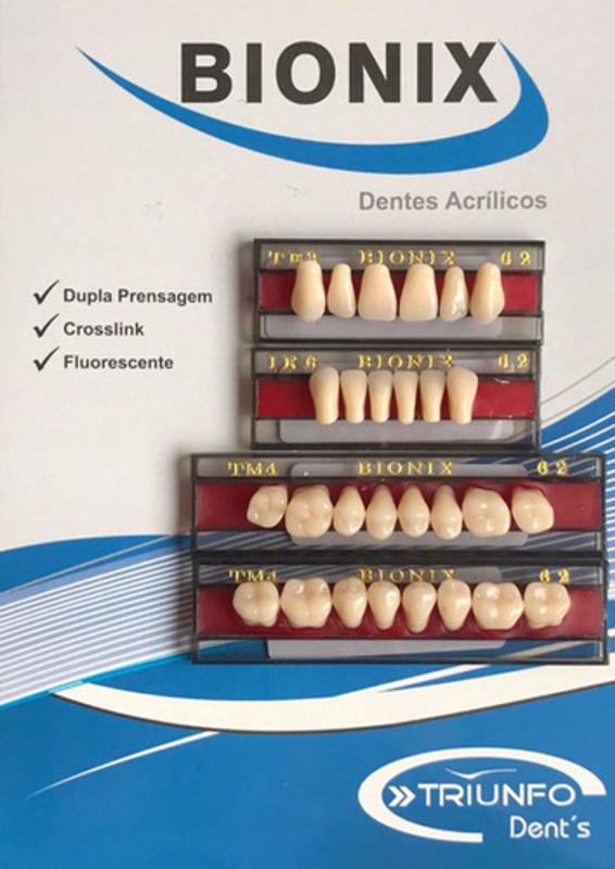 Dentes Resina Bionix 2 Boca Completa Para Prótese Dentária - UDB ODONTO ...
