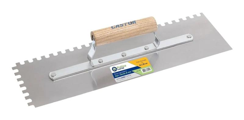 Desemp aco dentada 12 x 35 castor - Desempenadeira Manual - Magazine Luiza