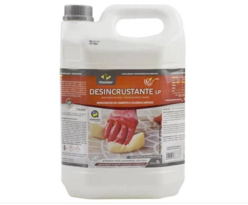 Desincrustante Lp 5l Pisoclean Removedor De Cimentos/sujeira - Limpador ...