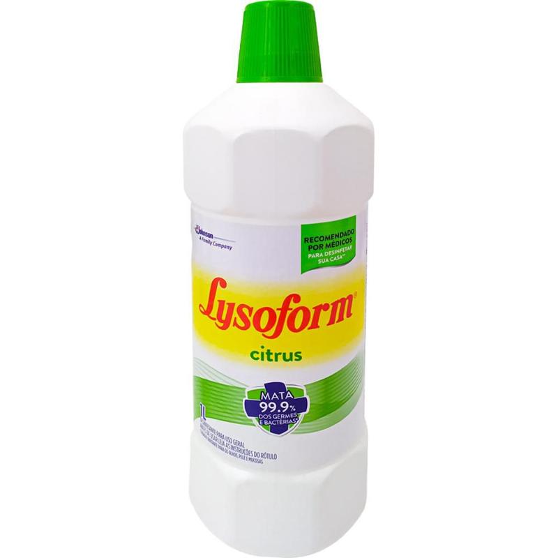 Desinfetante Lysoform Citrus 1 Litro Johnson - Desinfetante - Magazine ...