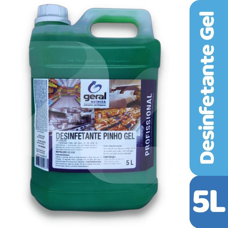Desinfetante Pinho Gel Concentrado - 5 Litros - Brilho Xike ...