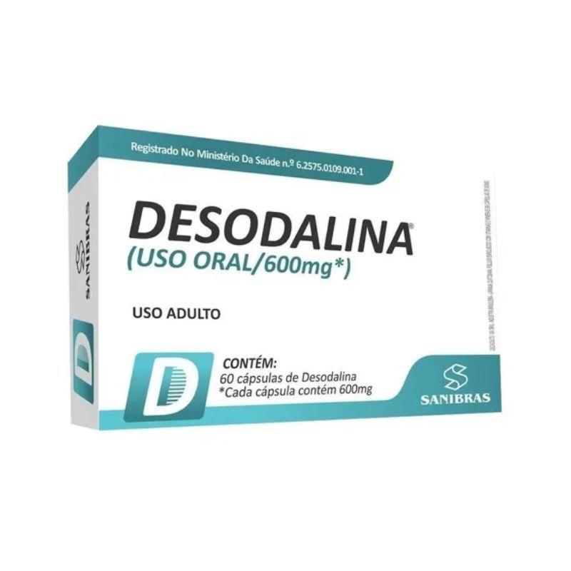 Desodalina - 60 Cápsulas - Sanibras Original Com Nfe - Cafeína ...