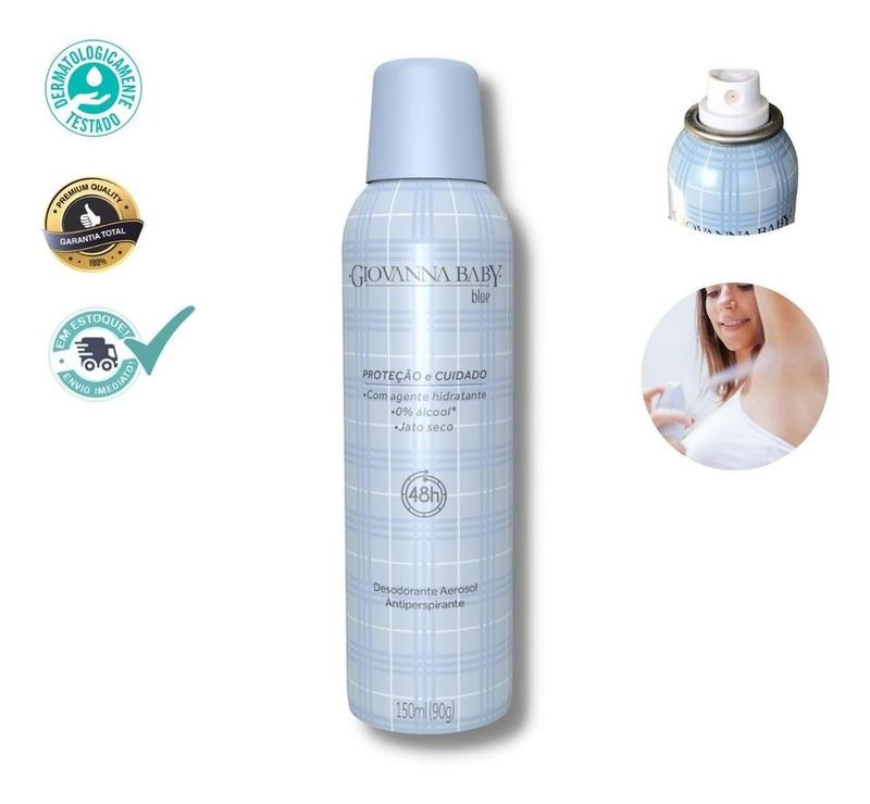 Desodorante aerosol blue giovanna baby 150ml - Desodorante - Magazine Luiza