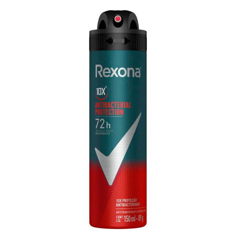 Desodorante Aerosol Rexona Men Antibacterial 150ml - Desodorante ...