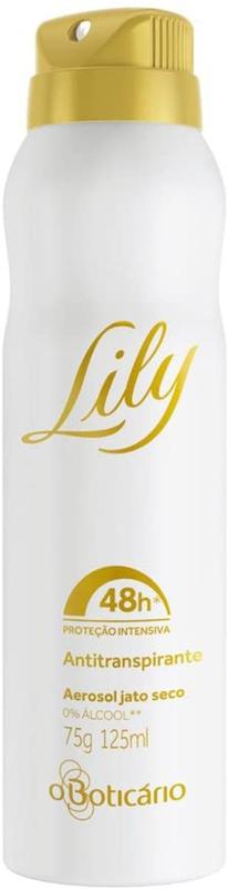Desodorante Antitranspirante Aerossol 75g Lily - - Perfumaria ...