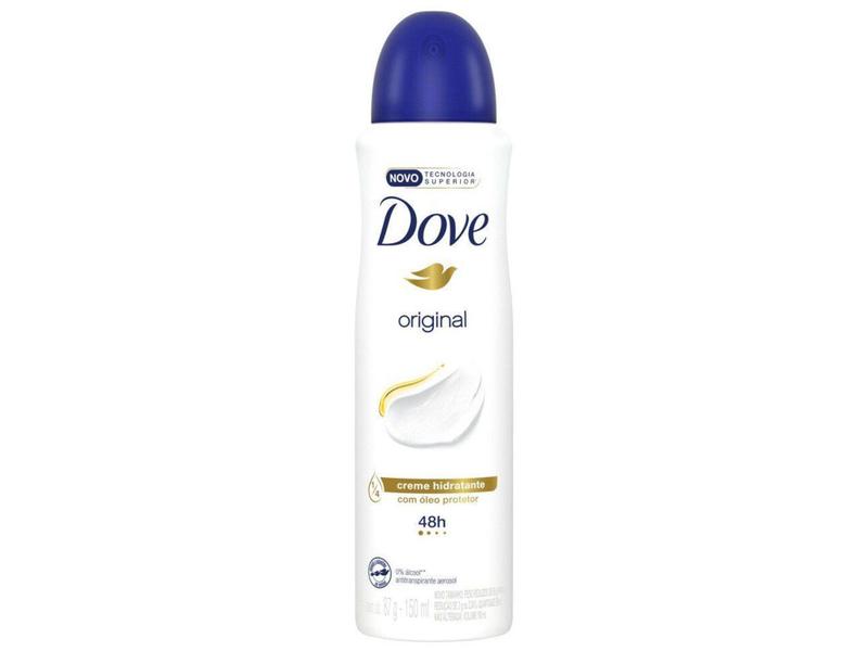 Desodorante Antitranspirante Aerossol Dove - Original 48 Horas 150ml ...