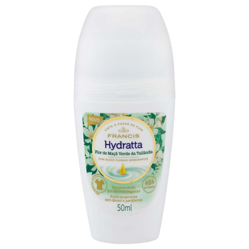 Desodorante Rollon Francis Hydratta Flor de Maça Verde - Desodorante ...