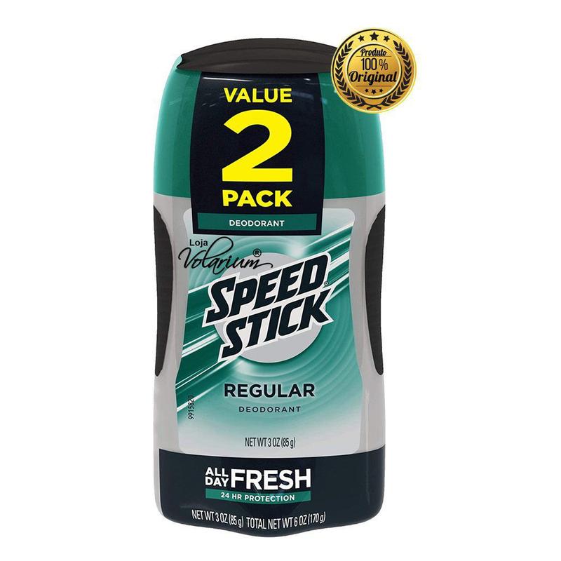 Desodorante Speed Stick Regular Kit 2 Unidades Sem Aluminium Grande 85g ...