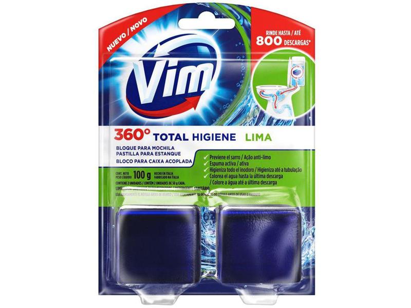 Desodorizador Sanitário Bloco Vim - 360 Total Higiene 50g - Pedra Sanitária - Magazine Luiza