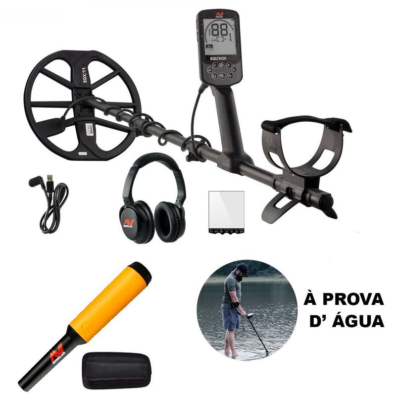 Detector Metais Equinox 700 Prova D'agua Minelab Pro Find 15 - Detector ...
