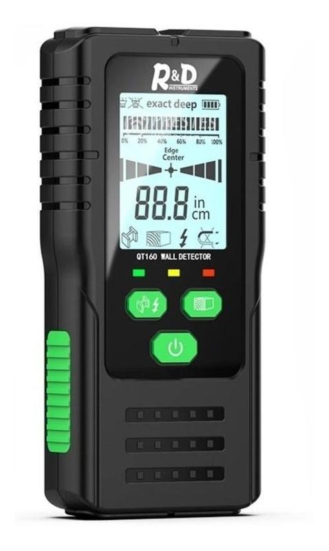 Detector Scaner Metal Fios Ferro Parede-scanner Não Ler Pvc. Preto ...