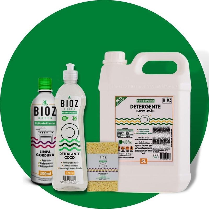 Detergente Capim Limão (Frasco) - Bioz 600ml - Bioz Green - Detergente ...