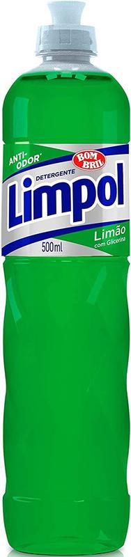 Detergente Limpol Líquido Limão Com Glicerina 500ml - Detergente ...