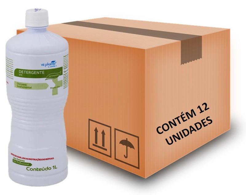 Detergente Uso Instrumental Frasco 1000mL (Caixa 12 unid) - VIC PHARMA ...