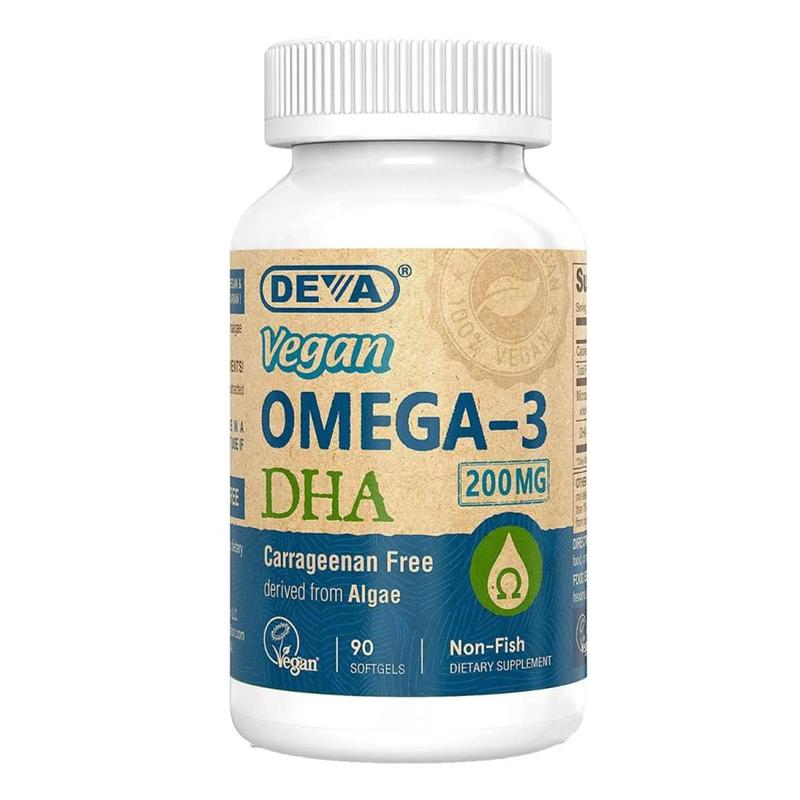 Deva Vitaminas Veganas Omega 3 Dha 200mg - 90 Softgel - Ômega 3 / Óleo ...
