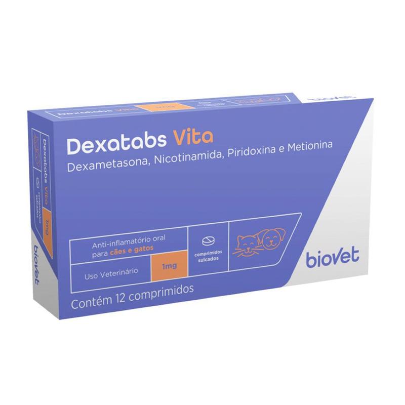 Dexatabs Vita Para Cães e Gatos Biovet C/ 12 comprimidos - No Magalu ...