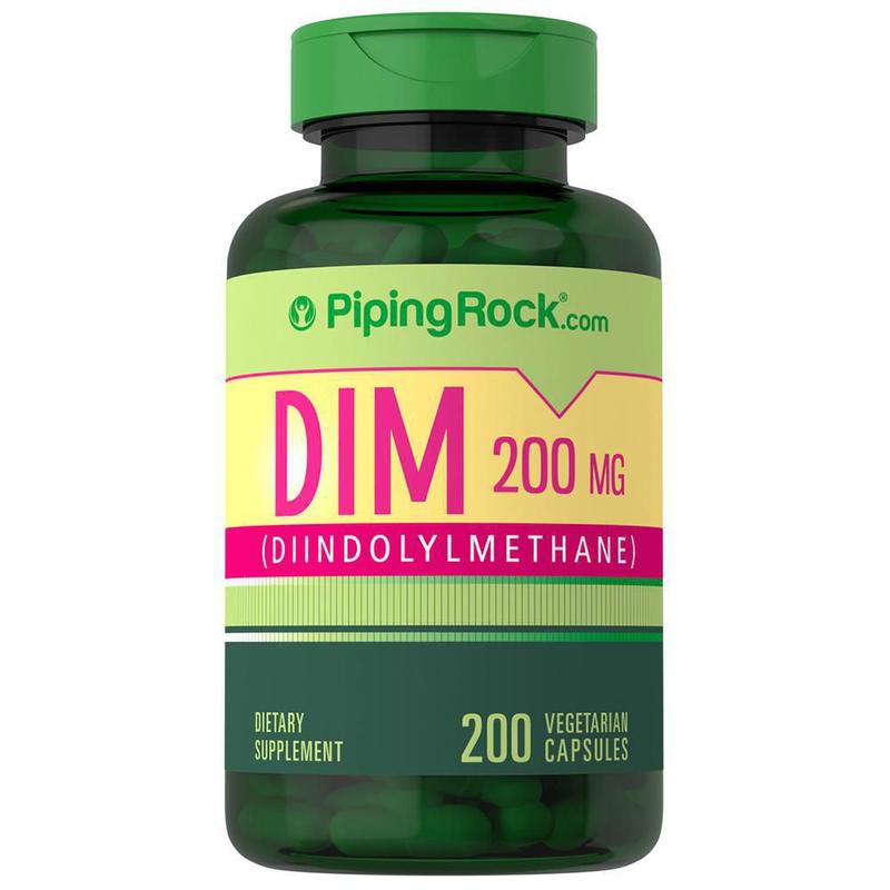 Dim Diindolilmetano 200Mg 200 Cápsulas Regulador Hormonal - Piping Rock ...