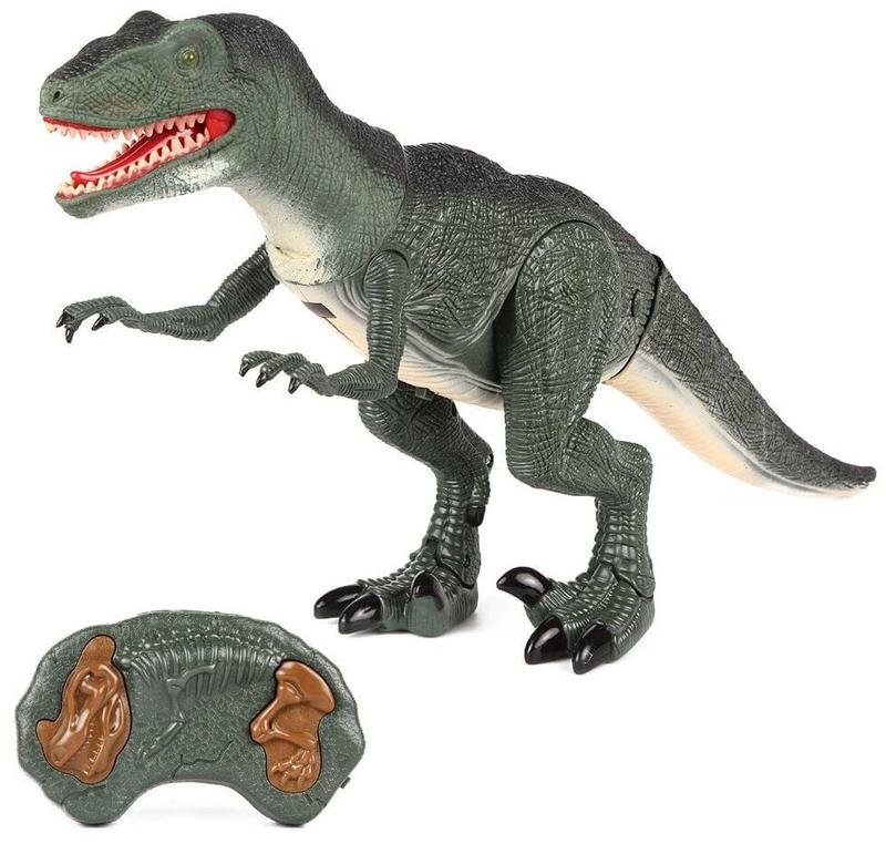 Dinossauro Articulado de Controle Remoto - Velociraptor - Com Luz e Som ...