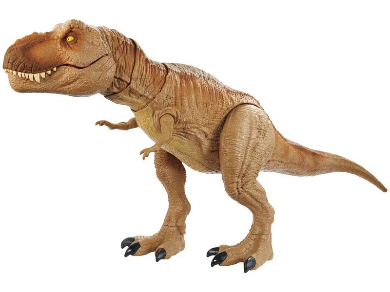 Dinossauro de Brinquedo Jurassic World - Action Figures T-Rex Rugido ...