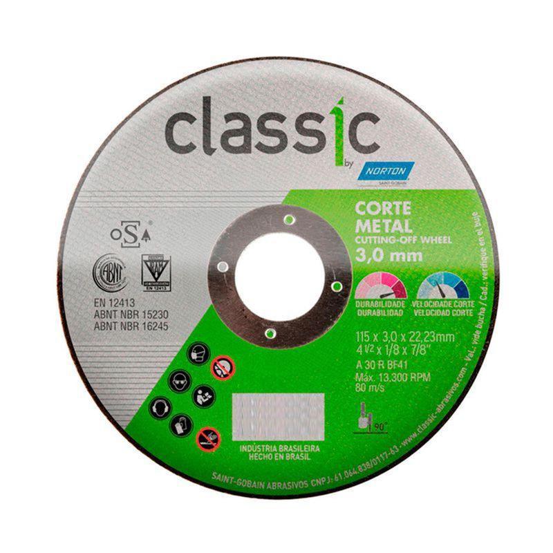 Disco Corte 4 1/2x3mmx7/8 - Norton - Disco de Corte - Magazine Luiza