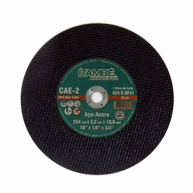Disco de Corte Ferro Metal/Aço 254x3,2x19mm Itambé Cód.846078 - Disco ...