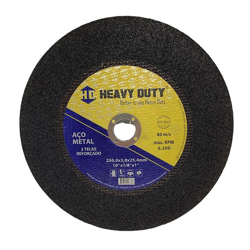 Disco de Corte Para Ferro 250,0 X 3,0 X 25,4 mm Heavy Duty - Disco de ...