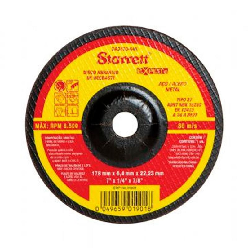 Disco de Desbaste Starrett 4 1/2x3/16x7/8 - Disco de Desbaste ...