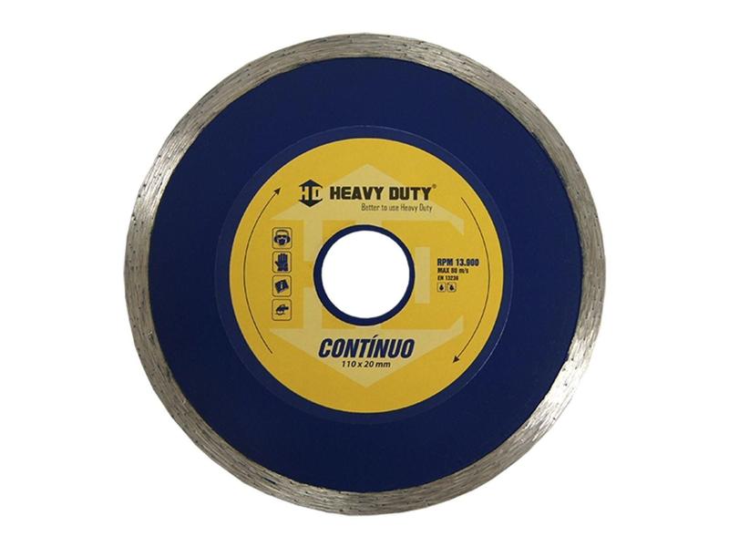 Disco Diamantado Contínuo 110x20mm HD - Heavy Duty - Disco de Corte ...