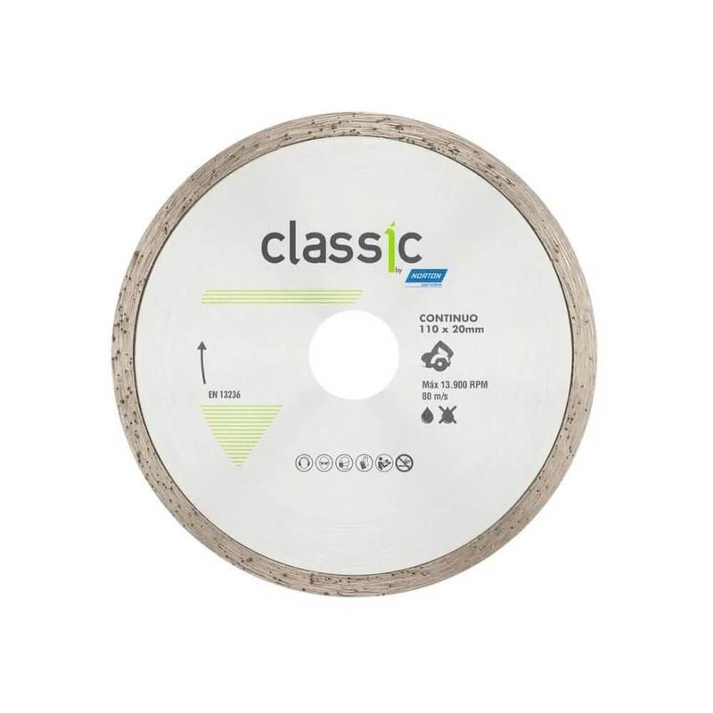 Disco Diamantado Continuo Classic 110mm Norton - Disco de Corte ...
