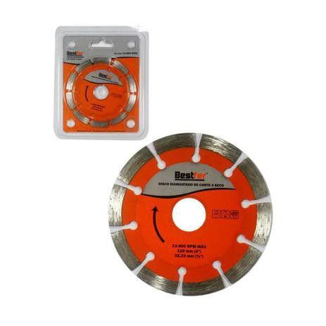 Disco Diamantado Segmentado Corte Seco 110mm x 22,23mm - Bestfer ...