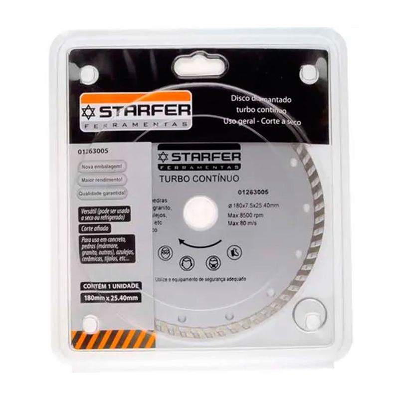 Disco Diamantado Turbo - Starfer - Disco de Corte - Magazine Luiza