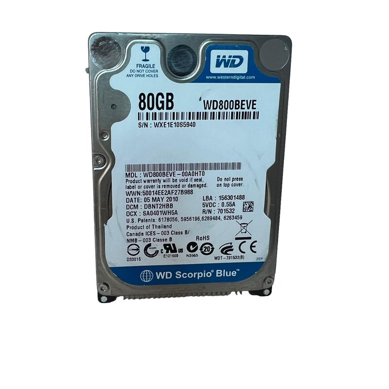Disco Rígido Hd Ide 80gb 2,5 P/notebook E Maquina Industrial (diversas ...