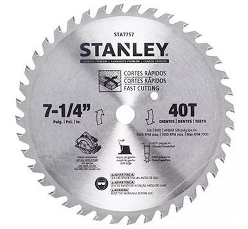 Disco Serra Circular 7 1/4 40 Dentes Stanley Acabamento Fino - Disco de ...
