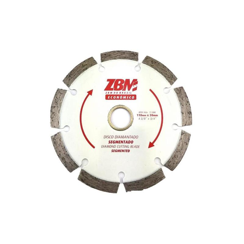 Discos Diamantado Segmentado Economico Concreto Tijolos - ZBM - Disco ...