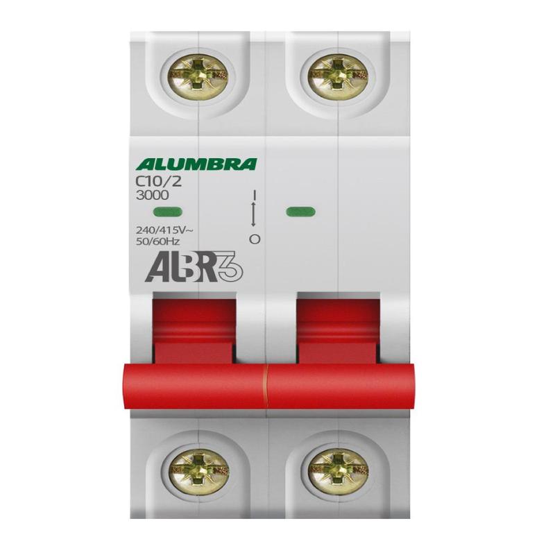 Disjuntor Bipolar 10A Curva C - Alumbra - Disjuntor DR - Magazine Luiza