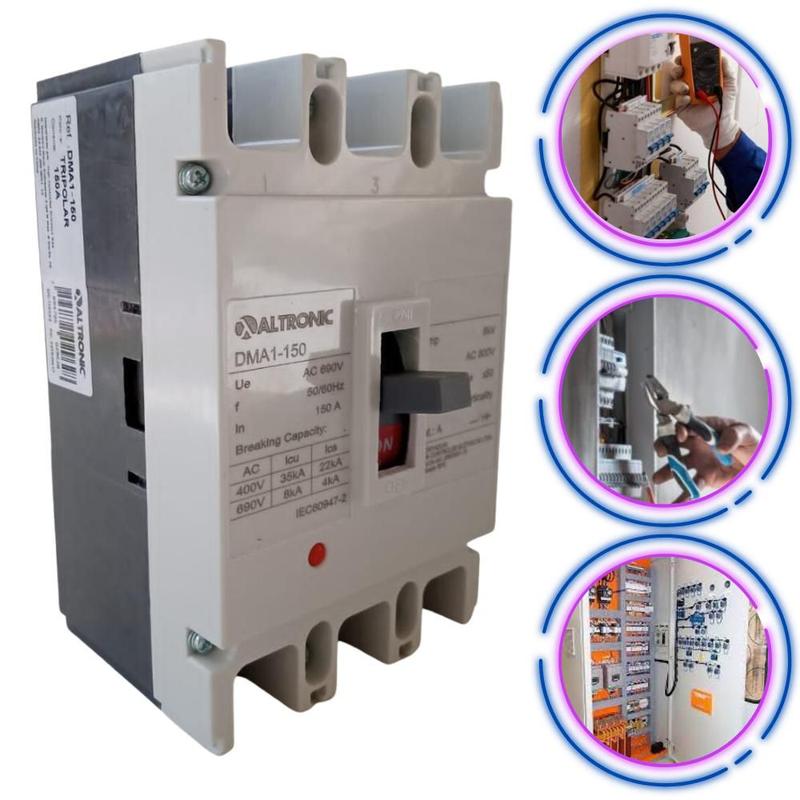 Disjuntor Caixa Moldada Tripolar 150A Altronic - Disjuntor Caixa Moldada - Magazine Luiza