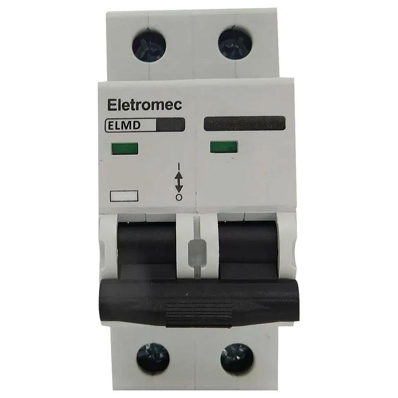 Disjuntor Mini Din Bipolar 40a Curva C 3ka 400/440v - ELETROMEC - Disjuntor DR - Magazine Luiza