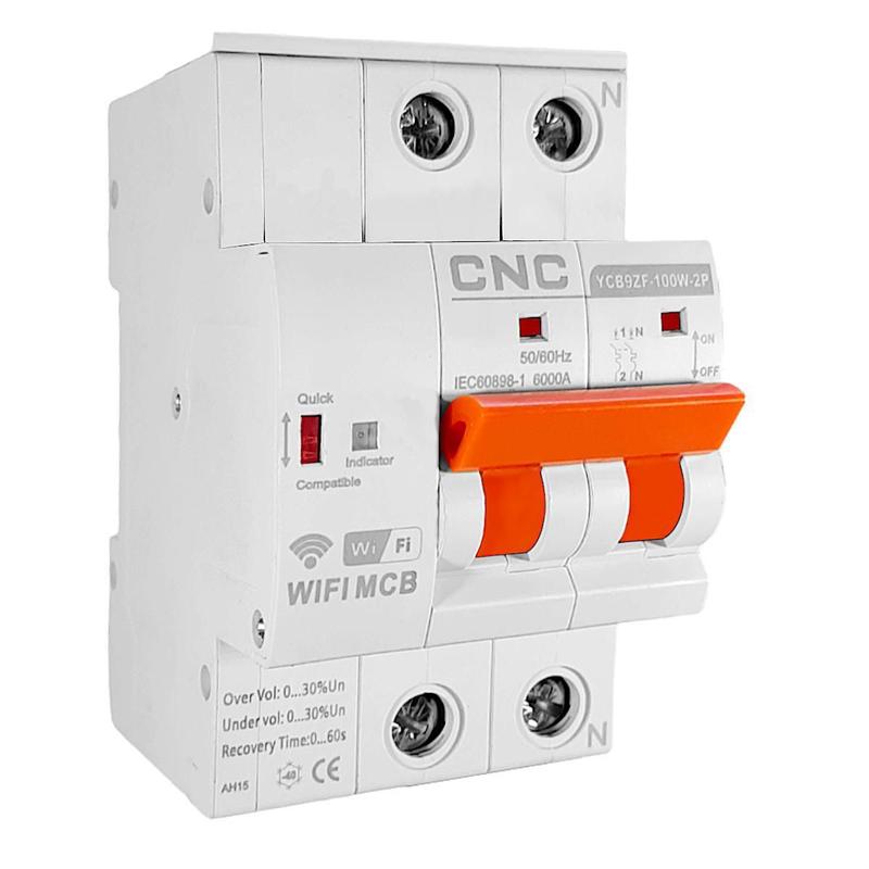 Disjuntor Modular Wifi Classe C YCB9ZF-100W-2P 32A - Cnc - Disjuntor ...