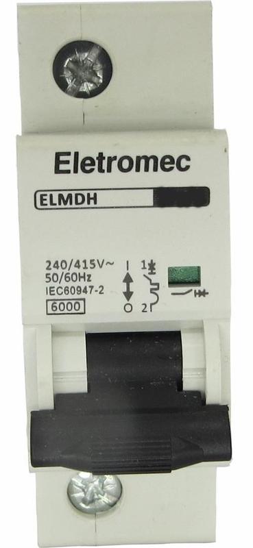 Disjuntor Unipolar 100A Curva C 6Ka 415V Eletromec - Disjuntor Din - Magazine Luiza