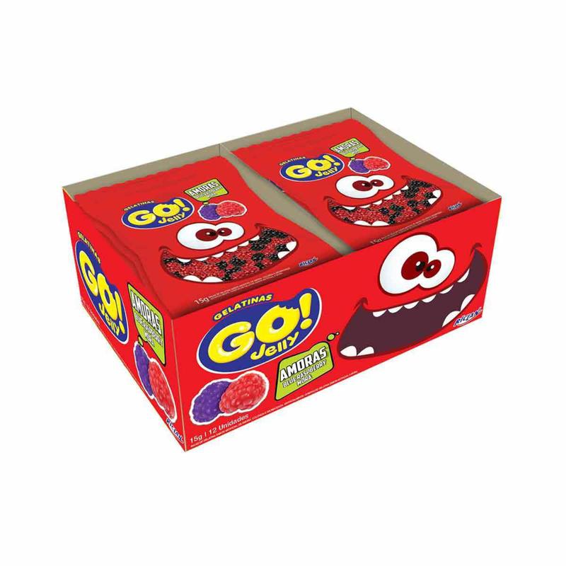 Display Bala Gelatina Go Jelly Mini Amora 15g 12und - Riclan - Bala de ...
