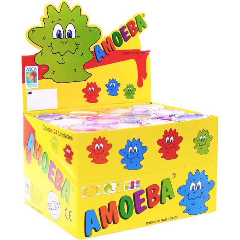 Display Com 24un Amoeba 110g Asca Toys - Slime / Amoeba - Magazine Luiza