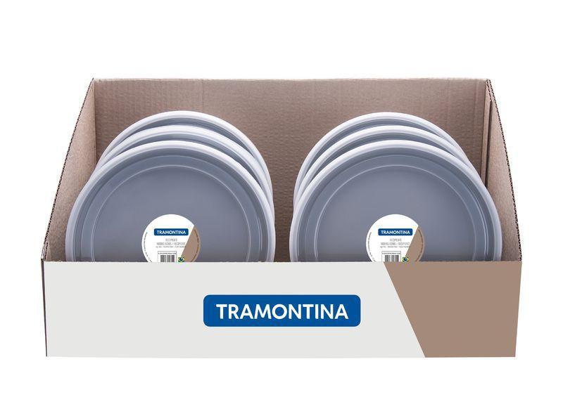Display com potes redondos aco inox 6 pc tramontina - Bandejas ...