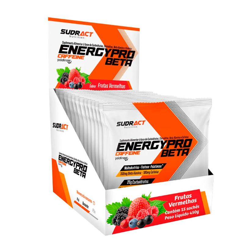 Display Energy Pro Beta 450g Cx Frutas Vermelhas - Sudract - SUDRACT 18% - Produtos para Energia ...