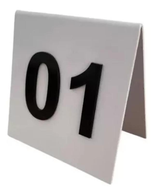 Display Pequeno Placa Numerador Mesa Bar Alto Relevo 30pçs - AGV ...
