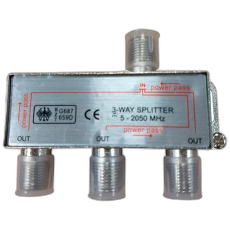 Divisor Cabo Coaxial Blindado Aubor 3x75 Digital 2050mhz - Divisor de ...