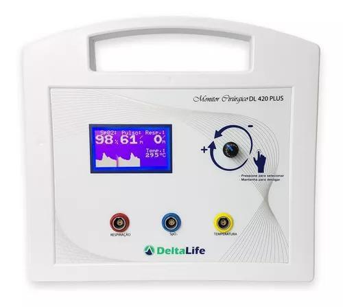 Dl420 Monitor Cirúrgico Plus 5 Parâmetros Integrados Vet - Delta Life ...